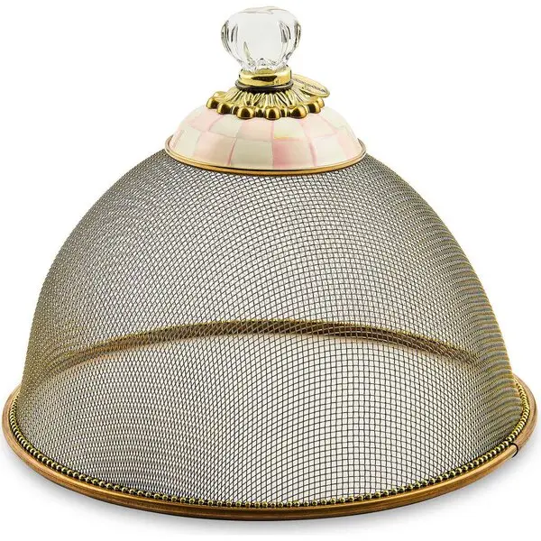 MACKENZIE-CHILDS Check Small Mesh Dome - Rosy