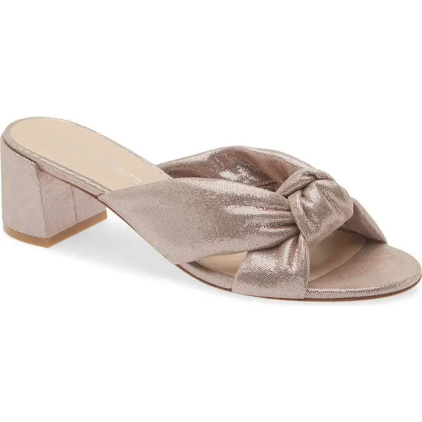 STUART WEITZMAN Soplaya Block Heel Slide Sandals - Blushful Pink