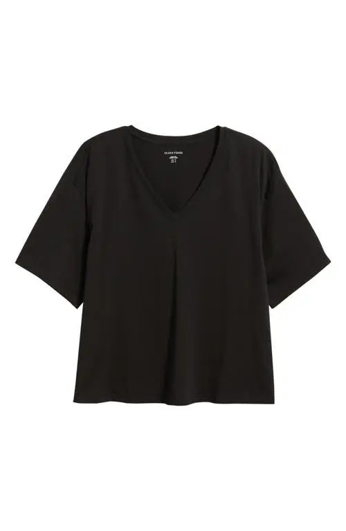 Eileen Fisher V-neck Organic Cotton T-shirt