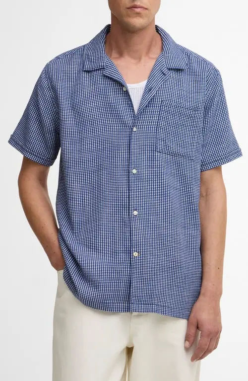 Barbour Rudbek Geo Jacquard Cotton Camp Shirt