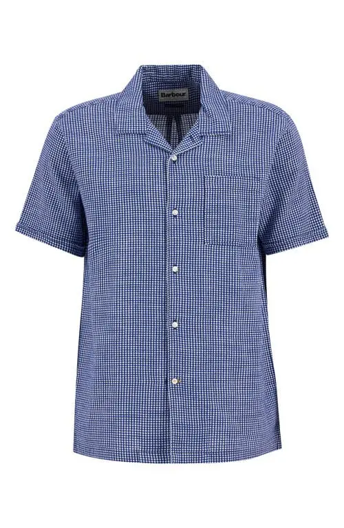 Barbour Rudbek Geo Jacquard Cotton Camp Shirt