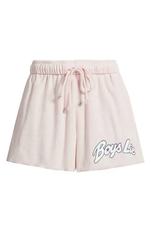 BOYS LIE Starlight Graphic Sweat Shorts - Pink