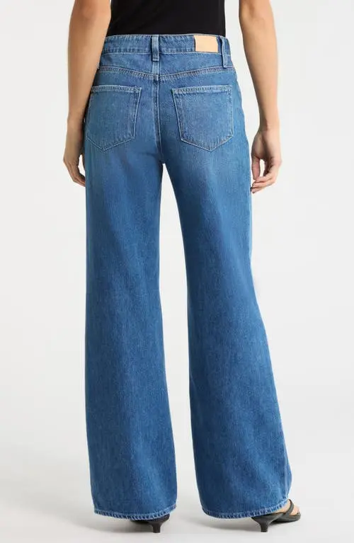 Paige Zoey Tie Waist Wide Leg Jeans - Serenite