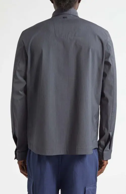Herno Tech Merino Shirt Jacket - Iron