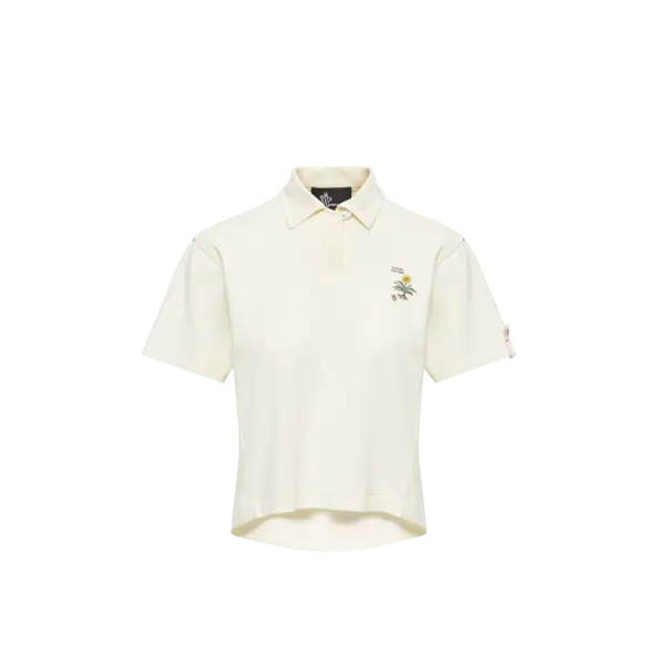 Moncler Embroidered Polo Shirt - White