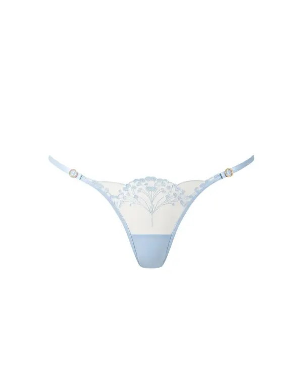 Bluebella Marisa Embroidered Sheer Panty - Blue