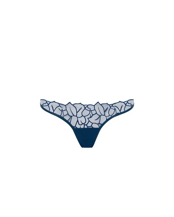 Bluebella Laurel Sheer Floral Panty - Blue
