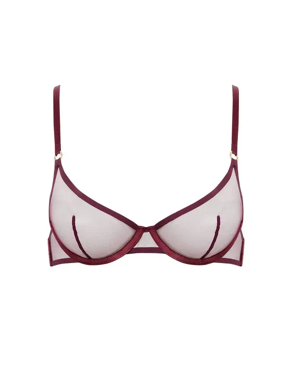 Bluebella Naomi Mesh Bra Cherry - Red