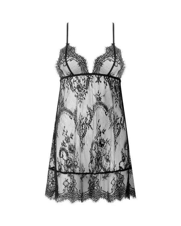 Bluebella Madeline Lace Chemise - Black