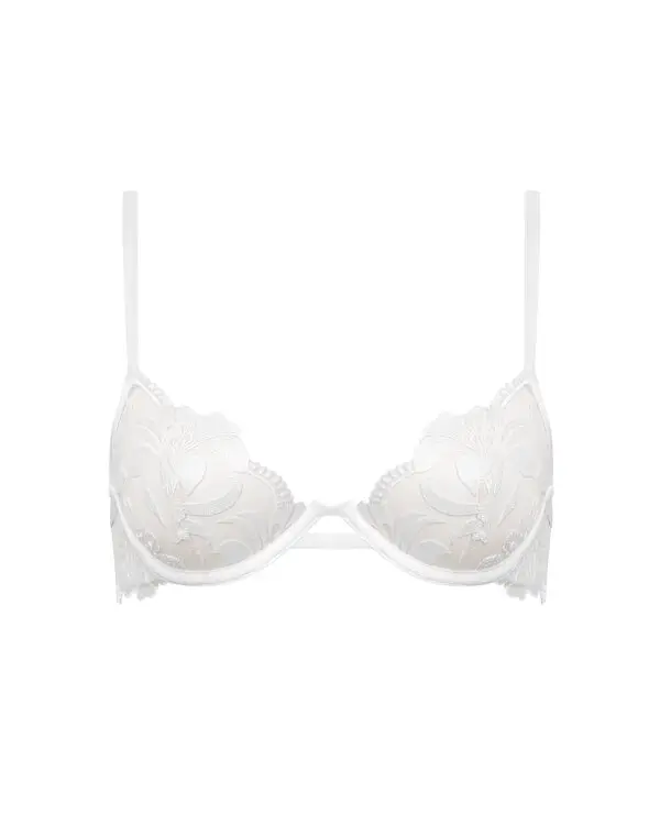 Bluebella Leonora Floral Embroidered Bra - White