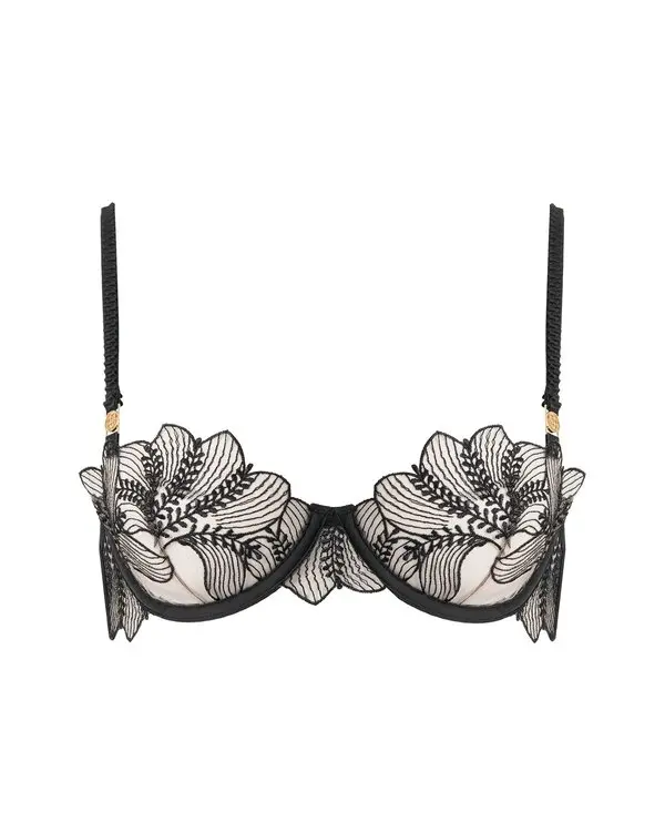 Bluebella Sadiya Emroidered Sheer Bra - Black