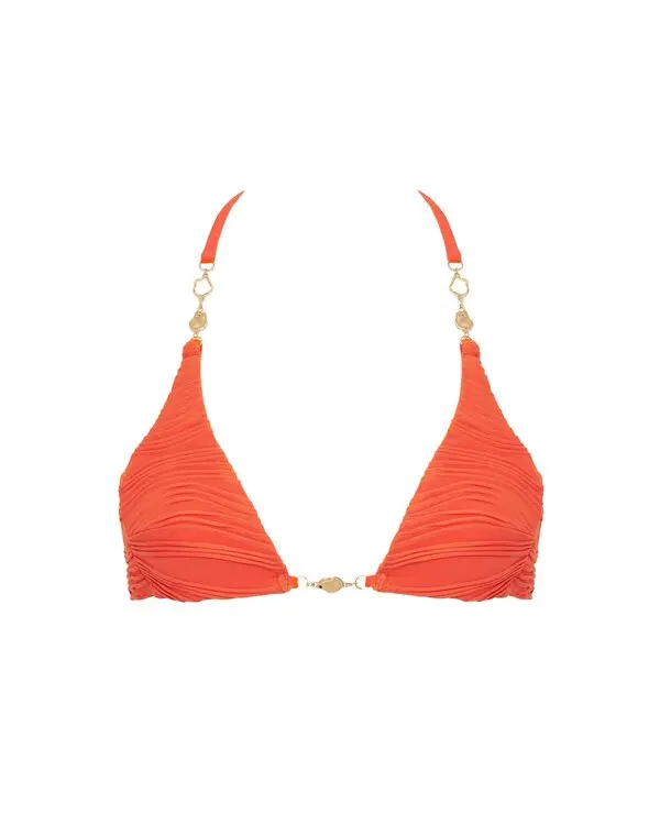 Bluebella Orta Triangle Bikini Top - Orange