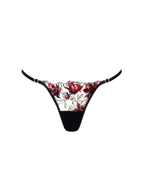 Bluebella Calista Floral Panty - Black
