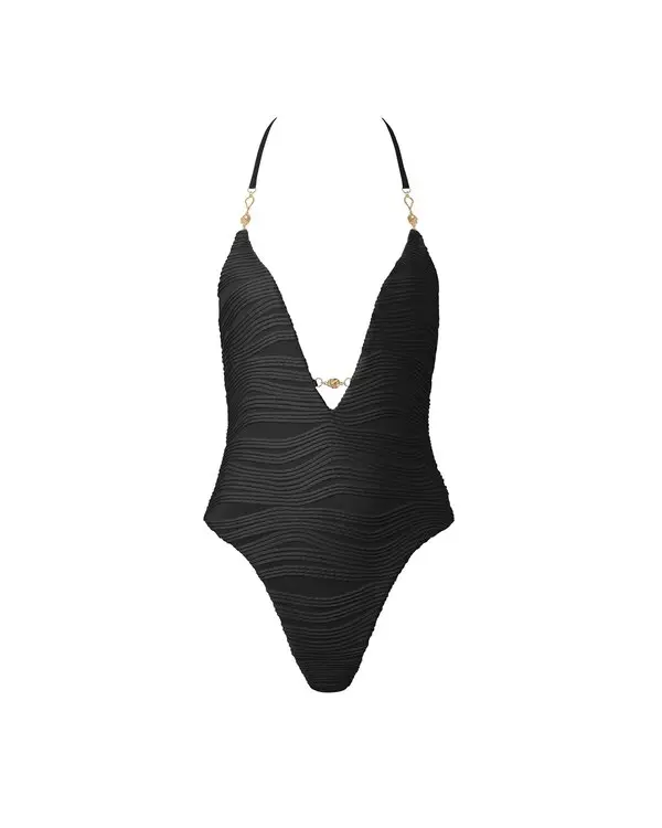 Bluebella Orta Plunge Swimsuit - Black