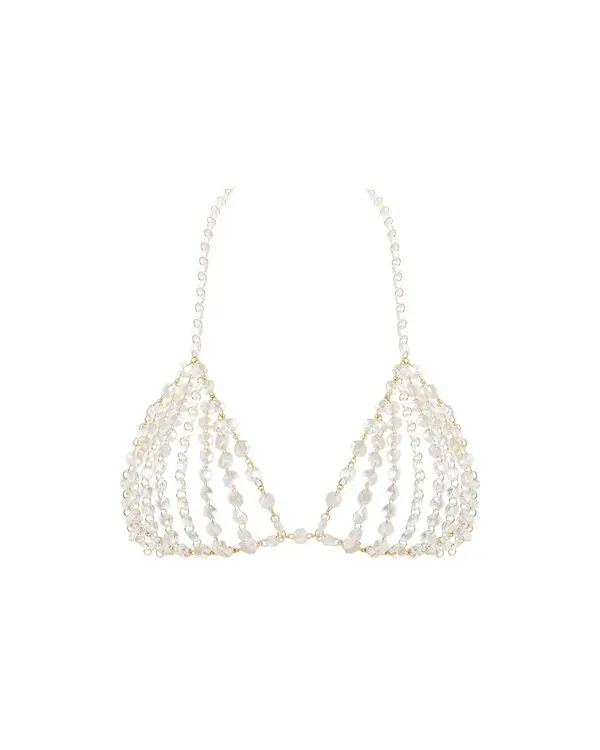 Bluebella Crystal Triangle Bra - Clear
