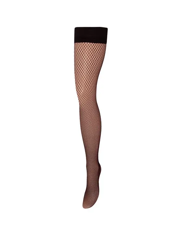 Bluebella Fishnet Thigh Highs - Black