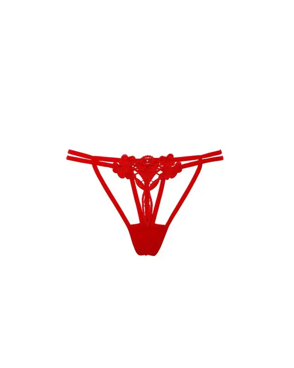 Bluebella Nova Open Thong - Red