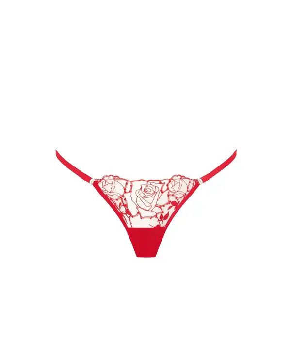 Bluebella Rosalie Sheer Thong - Red
