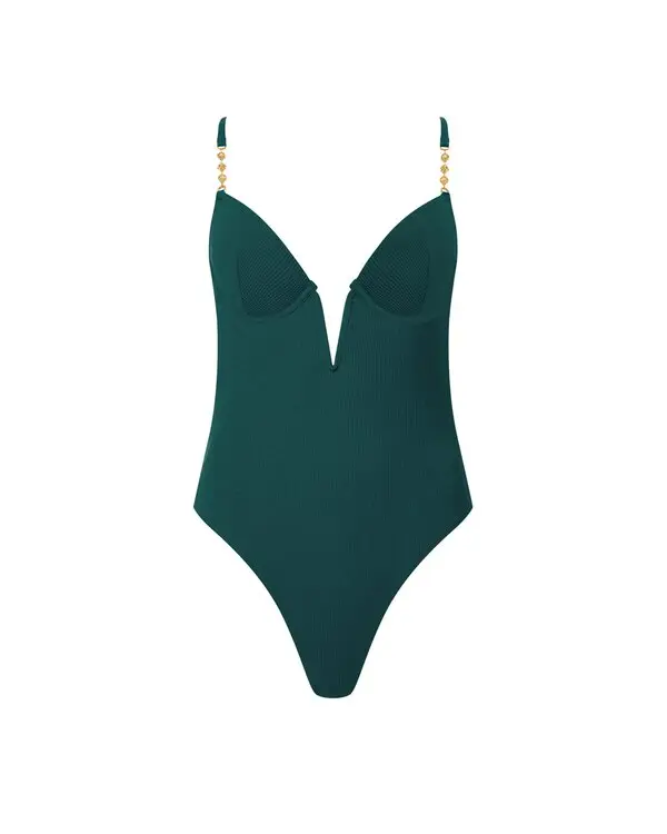 Bluebella Caspian Underwire One-piece Swimsuit - Green