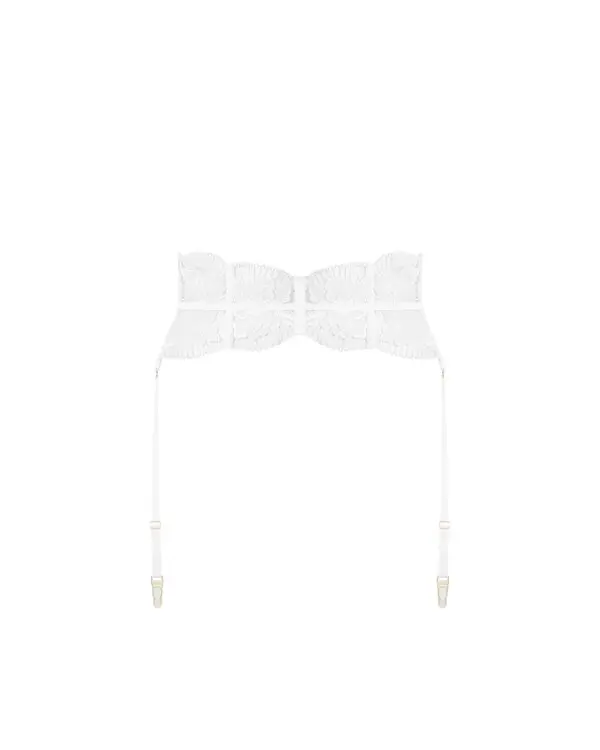 Bluebella Gabriella Waspie Garter Belt - White