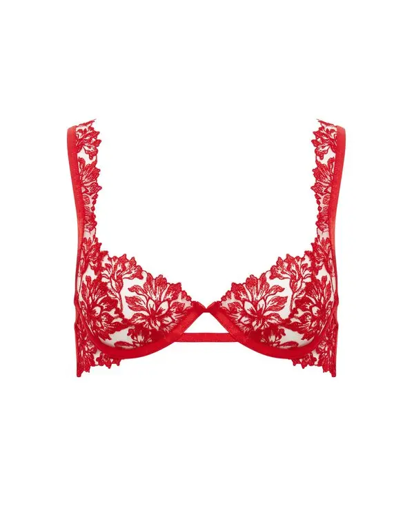 Bluebella Samara Embroidered Bra - Red