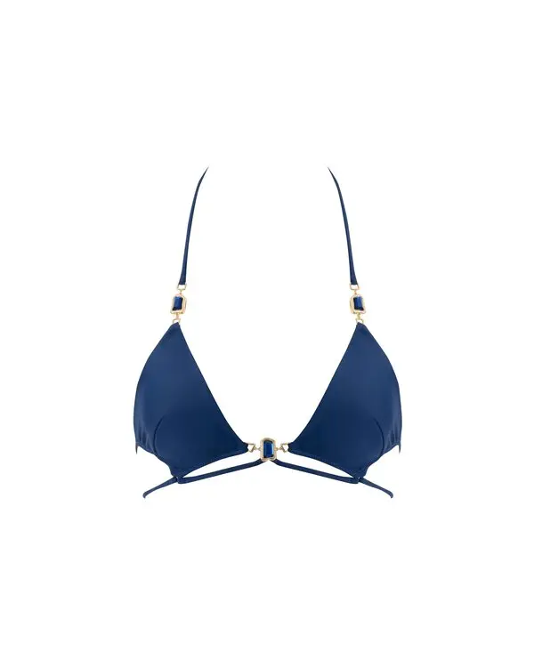 Bluebella Venice Triangle Bikini Top - Blue