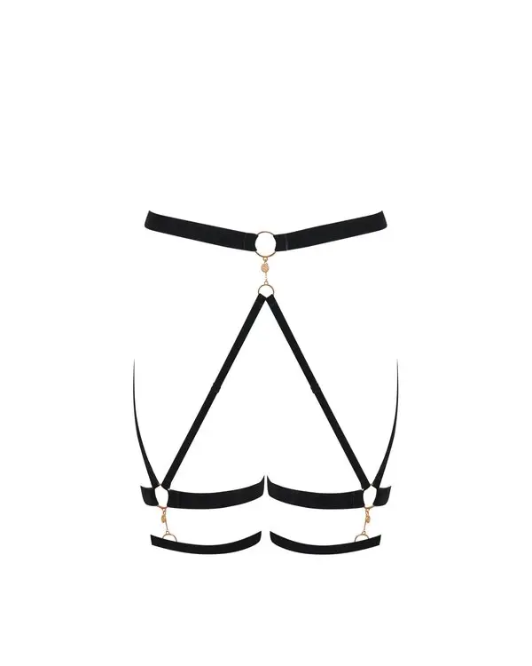 Bluebella Simone Thigh Harness - Black