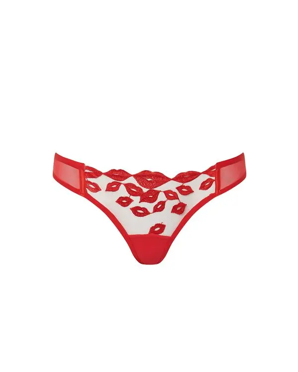 Bluebella Marian Embroidered Panty - Red