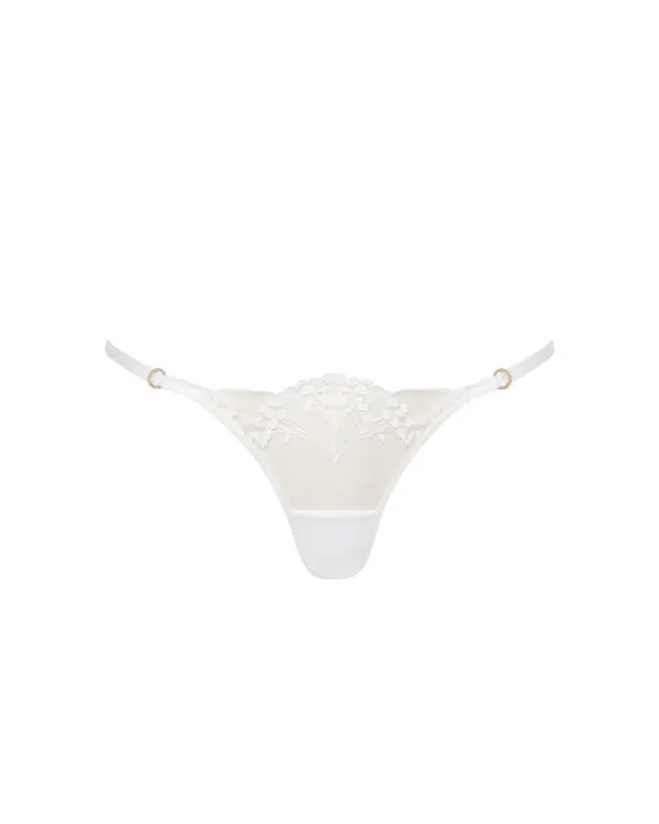 Bluebella Marisa Embroidered Sheer Panty - White