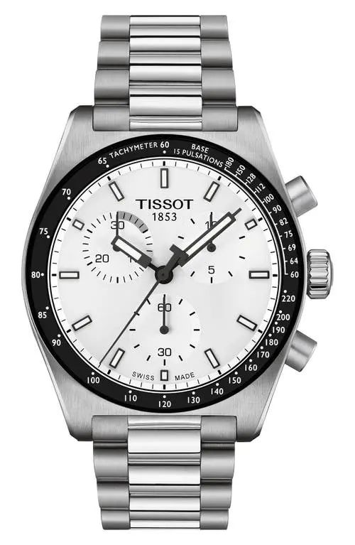 TISSOT Prs 516 Chronograph Bracelet Watch - White
