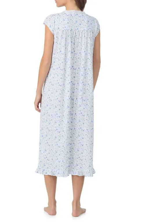 Eileen West Cap Sleeve Cotton Nightgown - Rosbud