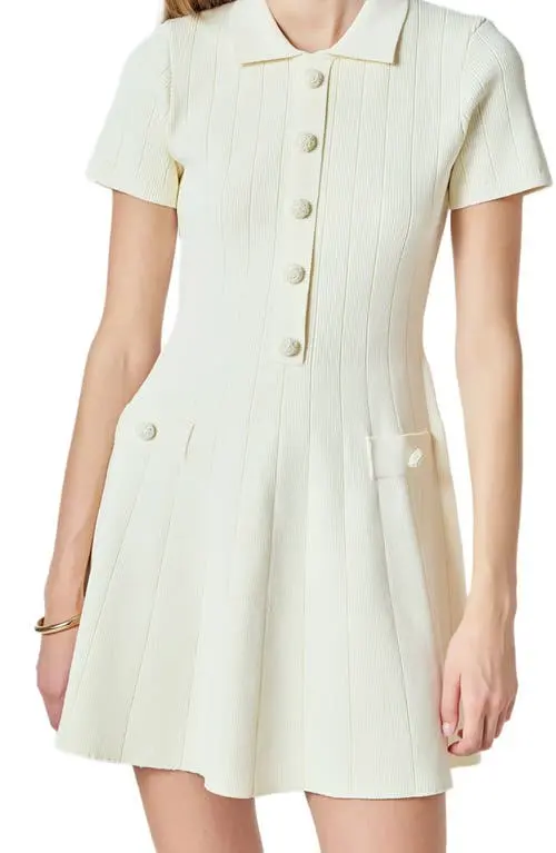 Endless Rose Fit & Flare Knit Mini Dress