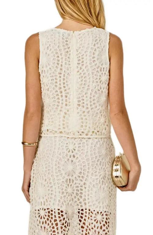 Endless Rose Textured Sleeveless Crop Top