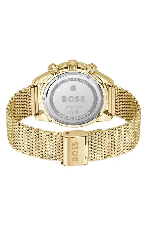 BOSS Sealiner Chronograph Mesh Strap Watch