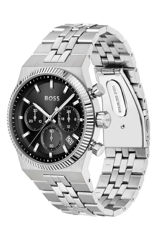 BOSS Chronograph Bracelet Watch - Black