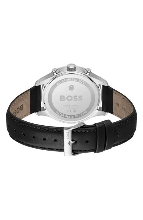 BOSS Stratus Chronograph Strap Watch - Black