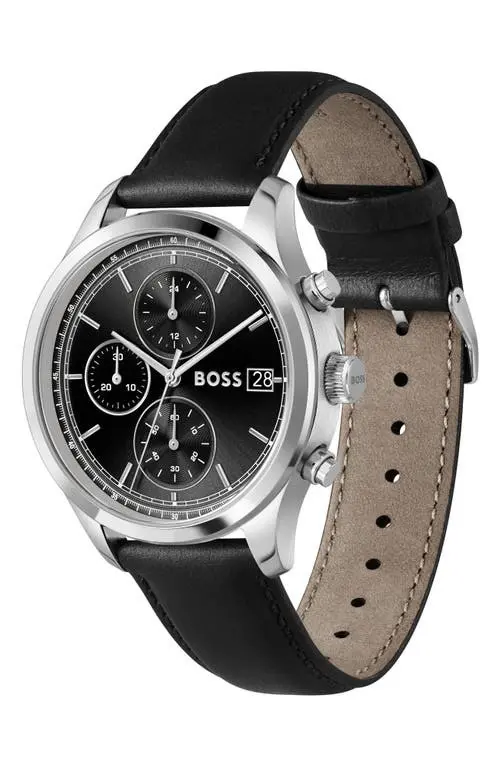 BOSS Stratus Chronograph Strap Watch - Black