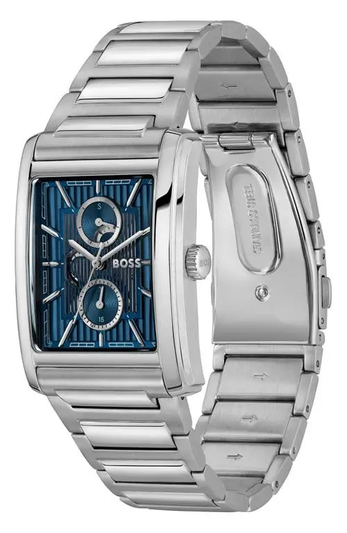 BOSS Multifunction Tank Bracelet Watch - Blue