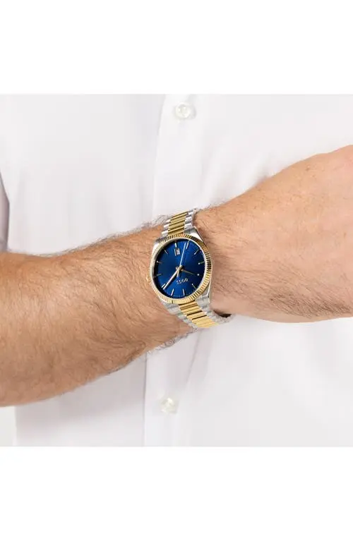BOSS Two-tone Bracelet Watch - Blue