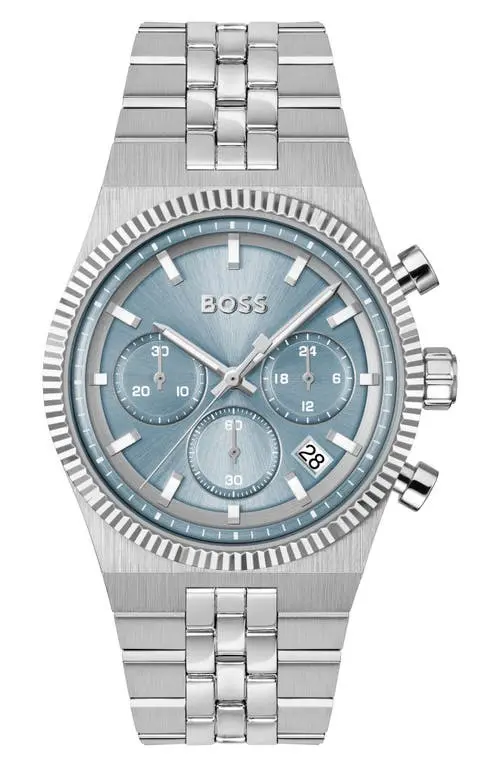 BOSS Candor Prime Chronograph Bracelet Watch - Blue