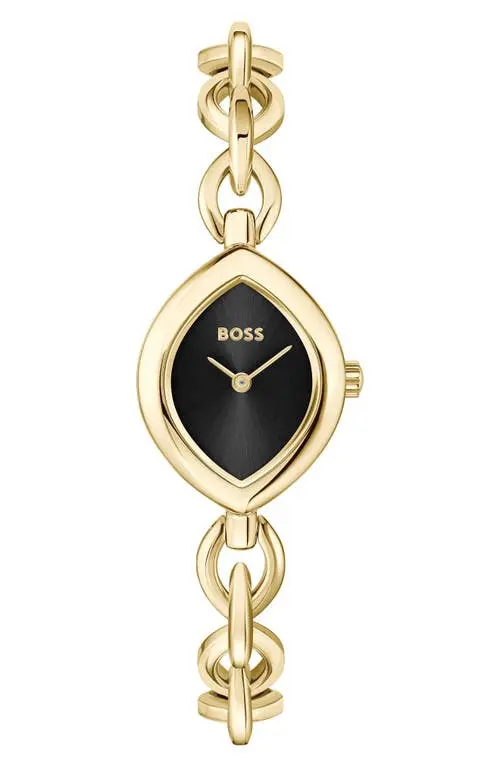 BOSS Fiora Contoured Bracelet Watch - Black