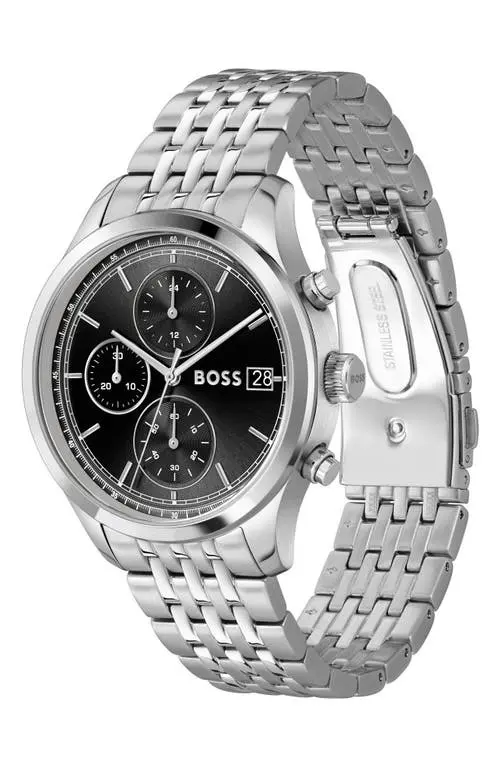 BOSS Stratus Chronograph Bracelet Watch - Black