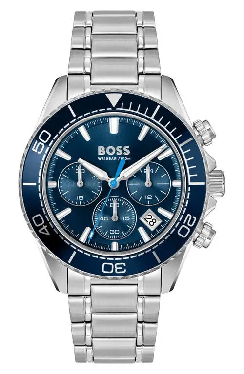 BOSS Sealiner Chronograph Bracelet Watch - Blue
