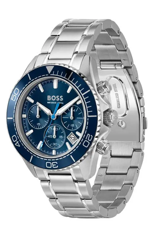 BOSS Sealiner Chronograph Bracelet Watch - Blue