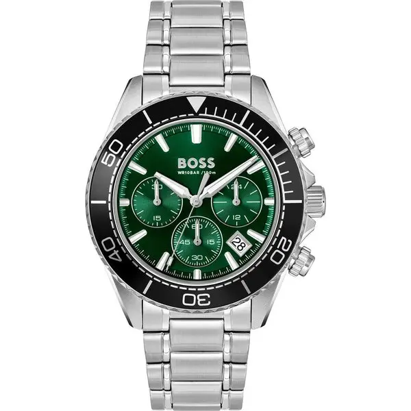 BOSS Sealiner Chronograph Bracelet Watch - Green