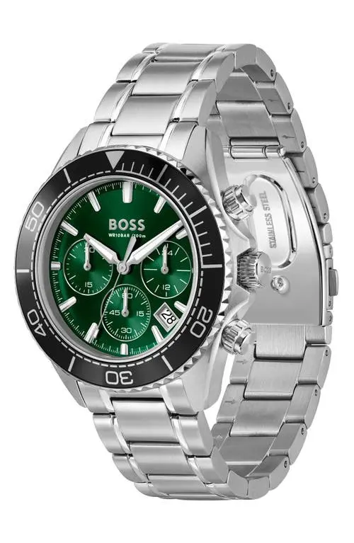 BOSS Sealiner Chronograph Bracelet Watch - Green