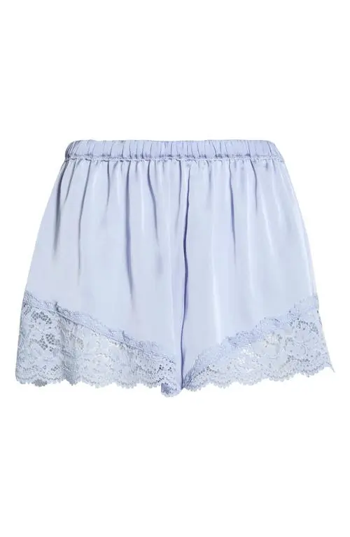 Free People Lace Trim Tap Shorts - Peri Ice