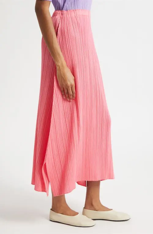 Issey Miyake Pleated Midi Skirt - Pink