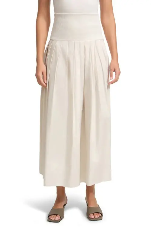 MARCELLA Kenmare Pleated Maxi Skirt - Cream