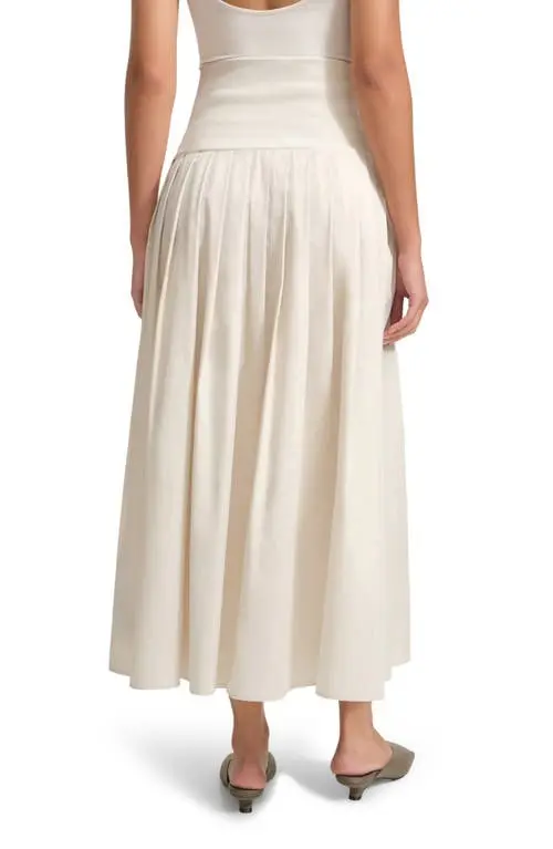 MARCELLA Kenmare Pleated Maxi Skirt - Cream